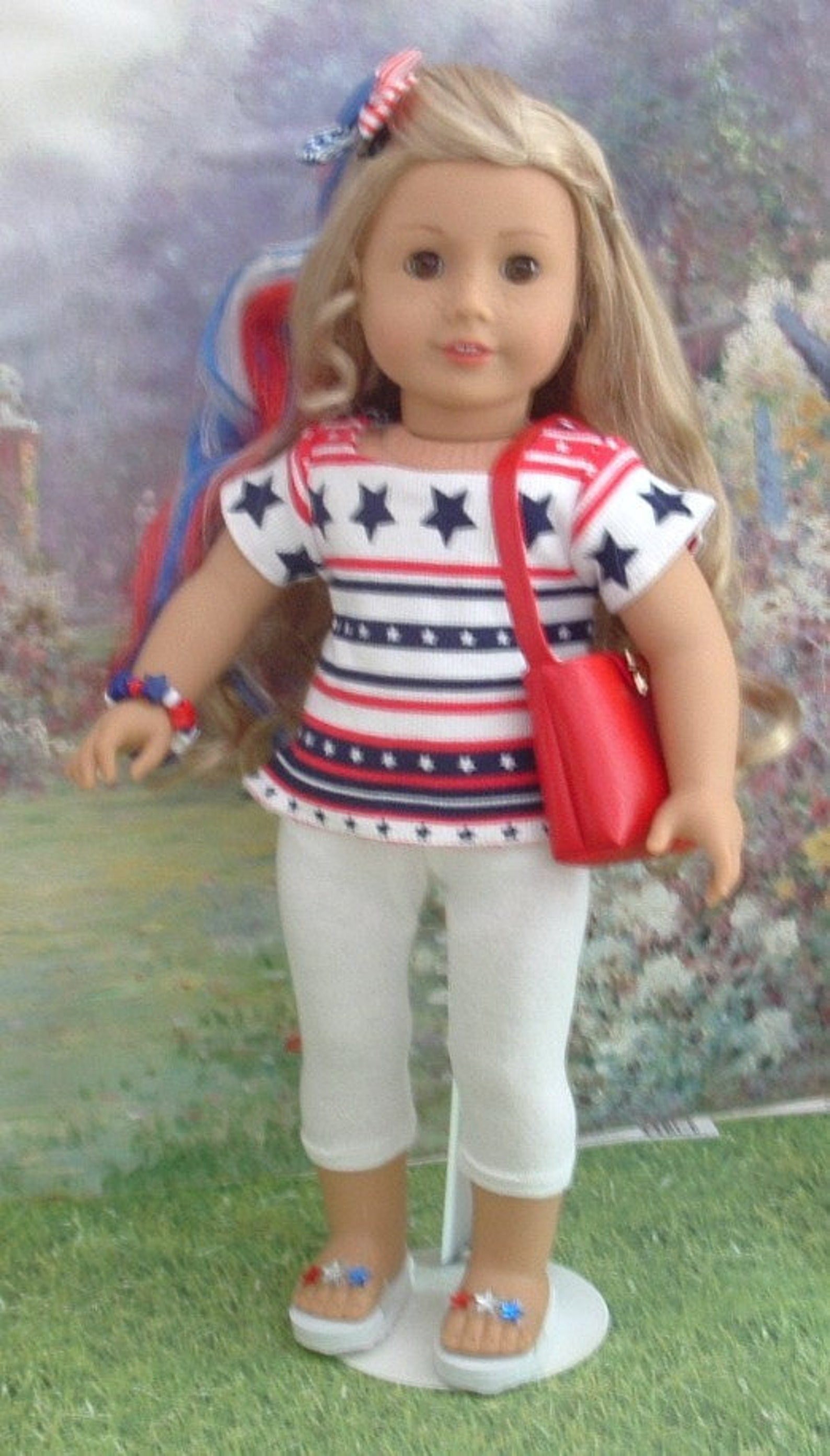 Red Pocketbook for American Girl Dolls Doll Purse Red Shoulder - Etsy