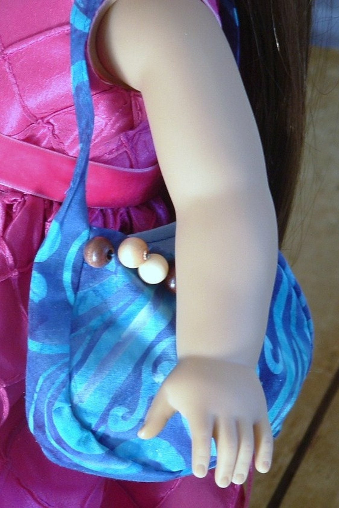 Blue Batik Pocketbook and Shoe Set for American Girl Dolls - Etsy