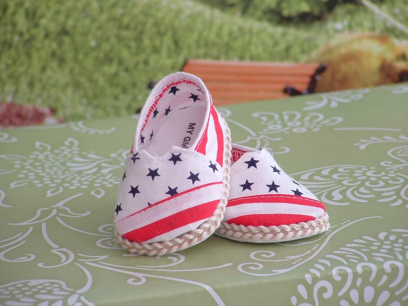 Patriotic Tom Style Shoes for American Girl - Etsy