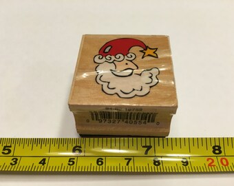 Santa rubber stamp | Etsy