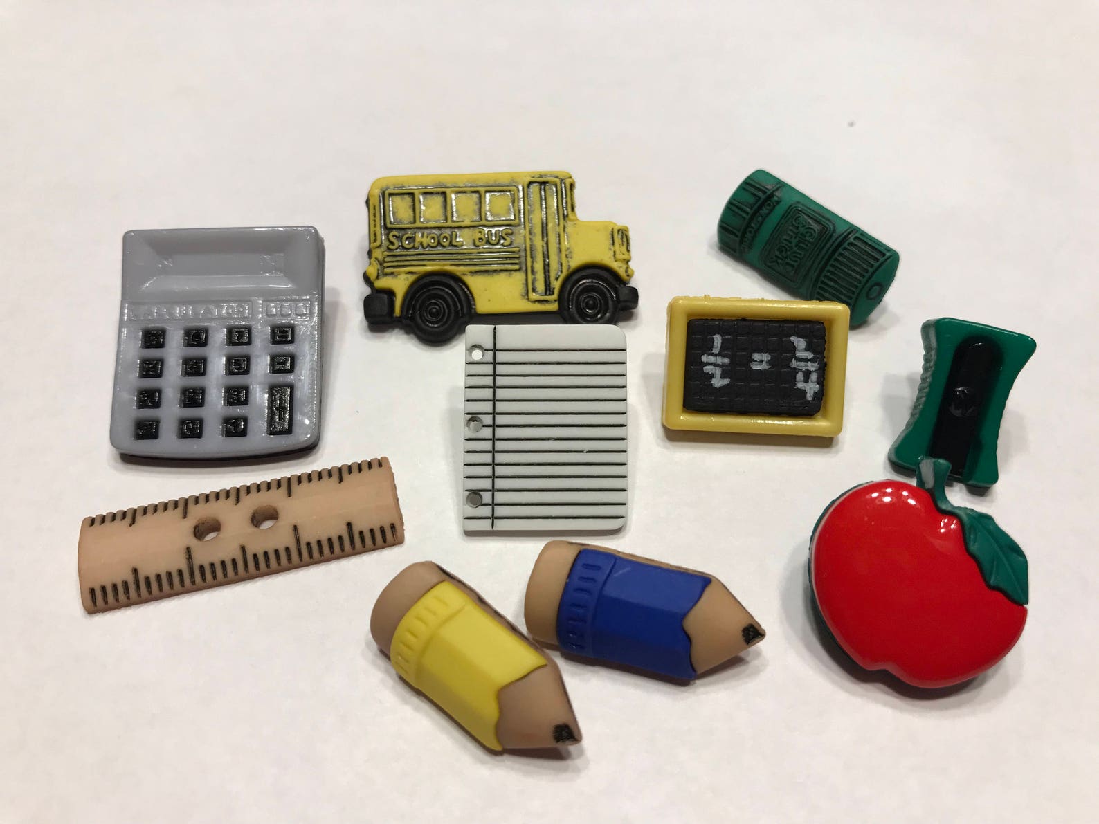 10 Piece School Button Set 16 27 Mm B6 - Etsy