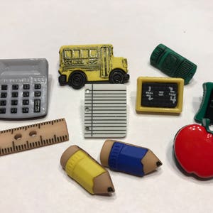 10 Piece School Button Set, 16 27 Mm B6 - Etsy