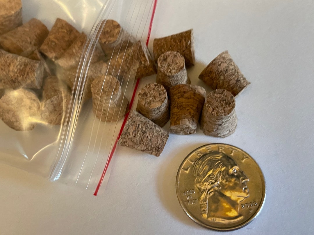30 Count Tiny Cork Bottle Stoppers, 1/2 Inch Tall (BR3) - Etsy