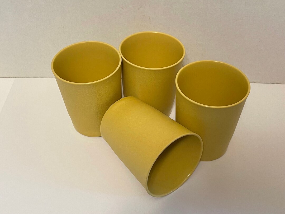 Tupperware Vintage Drinking Cups Toddler Kids Small Yellow - Etsy