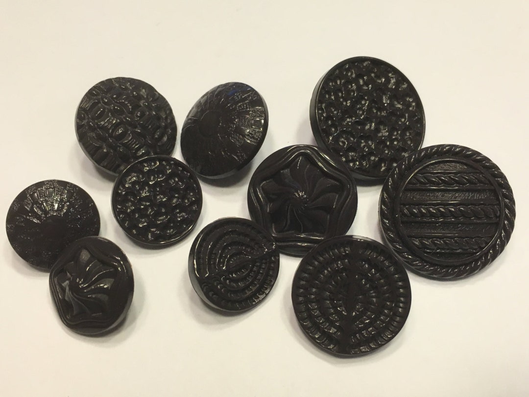 10 Piece Dark Brown Shank Acrylic Button Mix, 15-23 Mm (B1) - Etsy