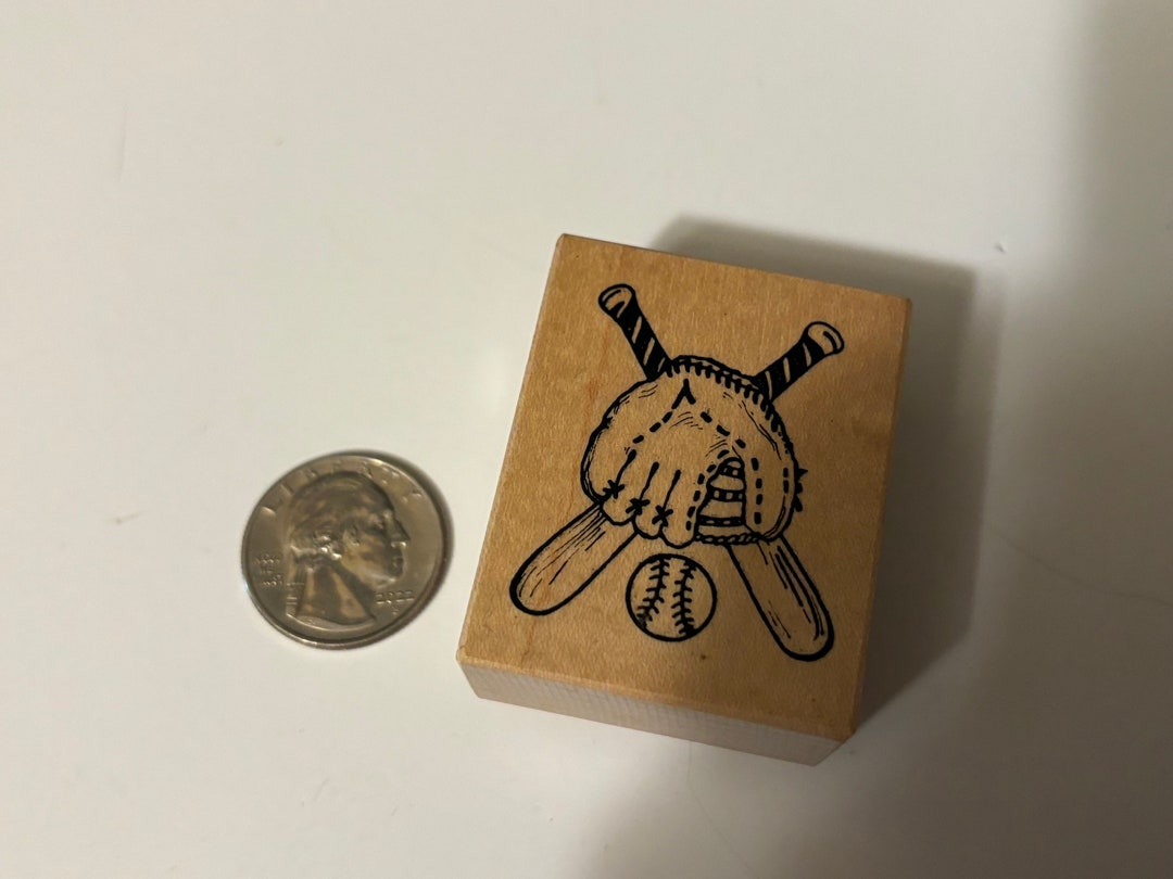 Baseball, Sport Used Rubber Stamp, 1.5 Inch BB1/3 - Etsy