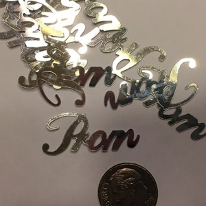 12 Large Silver Prom Confetti / Sequins 28 Mm 33 - Etsy