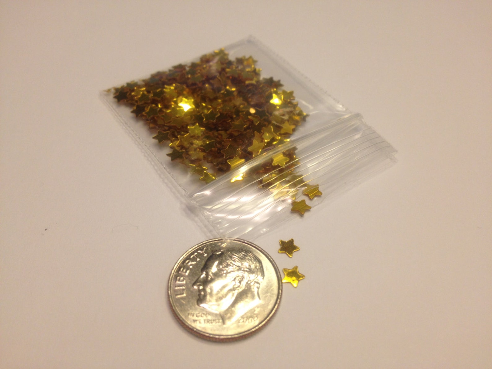 Bag of Small / Tiny Gold Star Confetti , 4 Mm (9) AC - Etsy