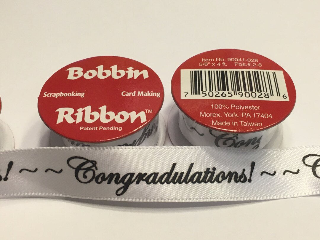 45 Rolls of Congratulations Ribbon, 5/8 Wide (A2) - Etsy