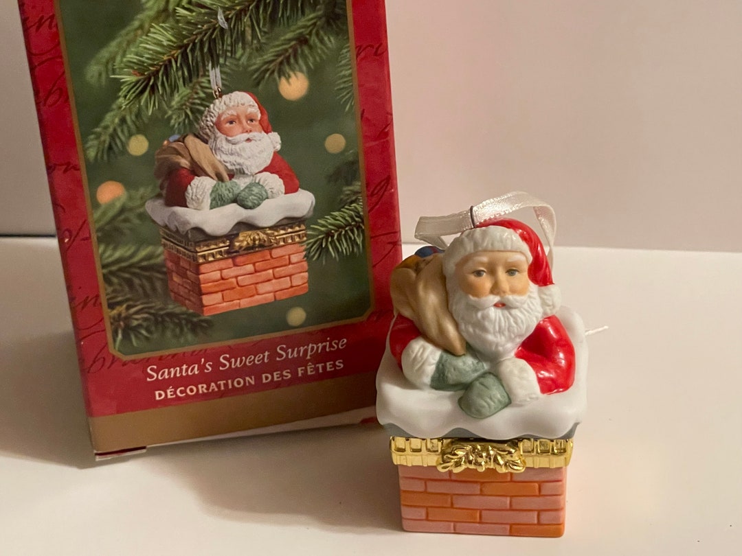 Hallmark, Vintage 2001 Ornament, Santas Sweet Surprise, Original Box ...