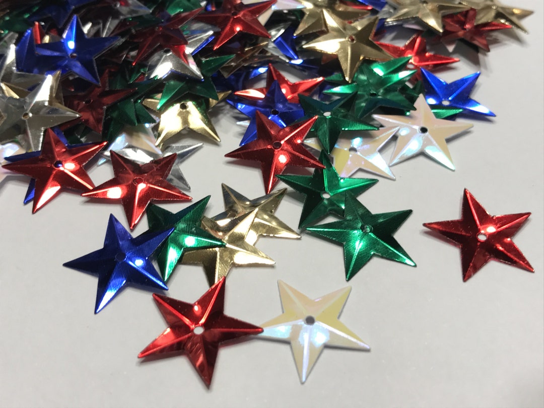 40-60 Piece Mix of 16 Mm Star Sequins 36M - Etsy
