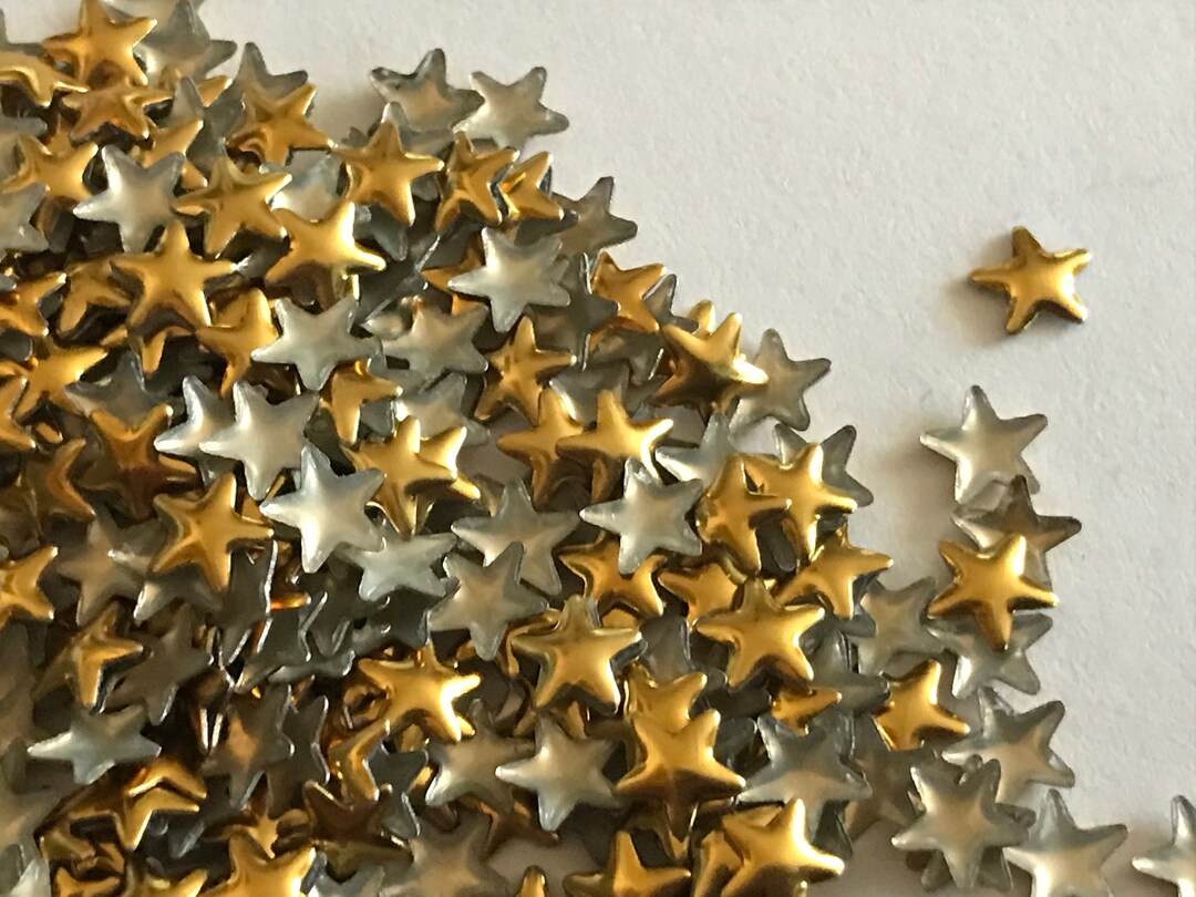 100 Count Gold Color Stars Nail Art Charm Decor, 5 Mm (S11/8) - Etsy