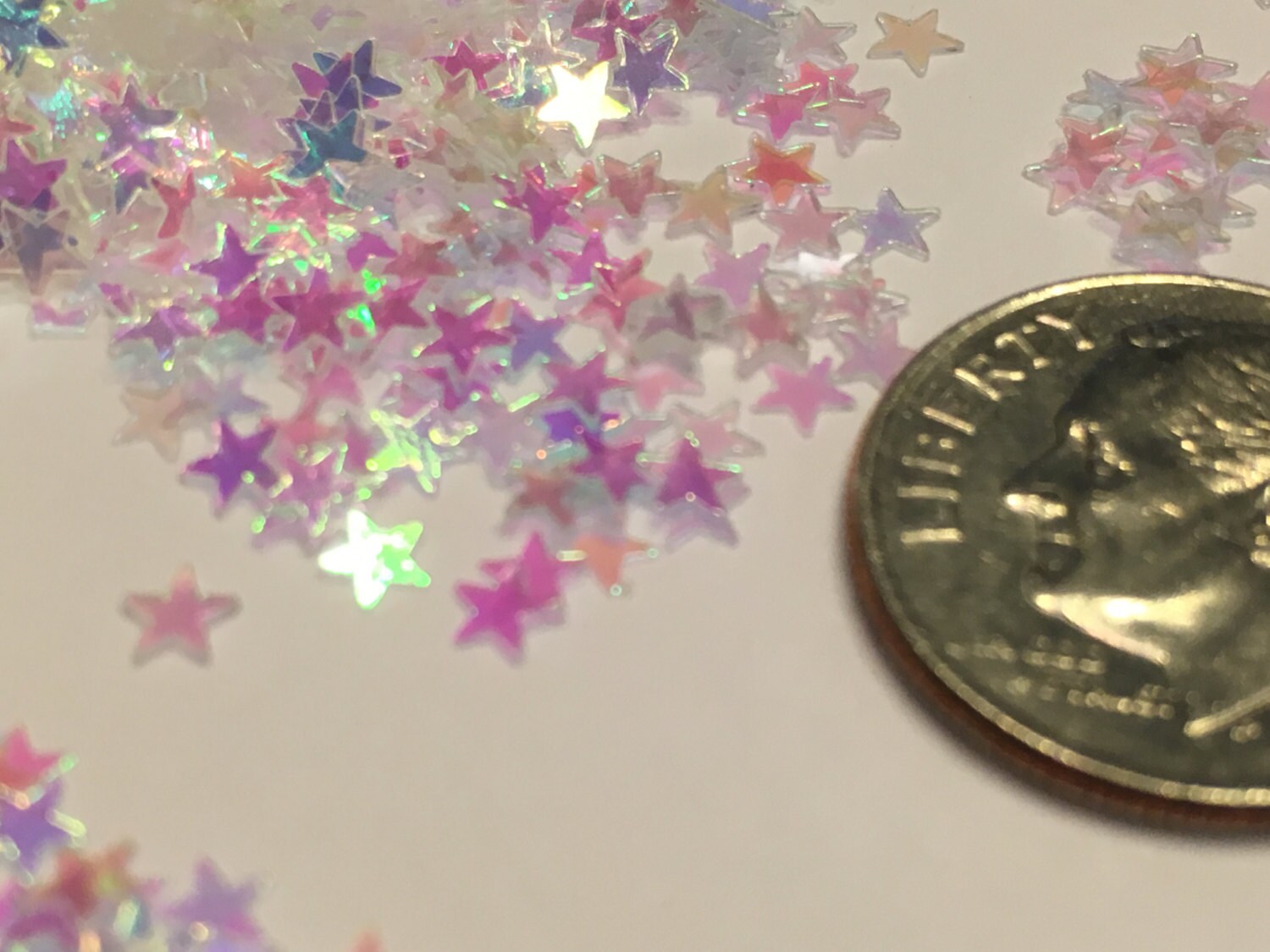 Tiny White Iridescent Star Confetti 3 Mm 23C - Etsy