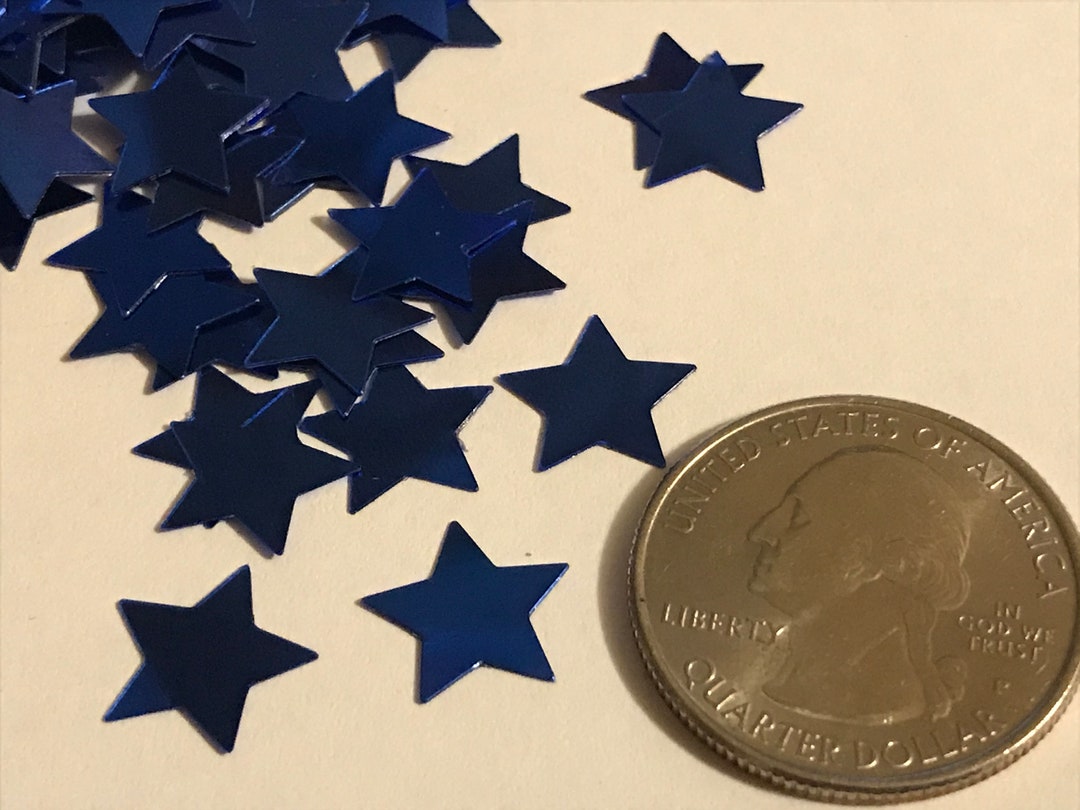Bag of Large Blue Star Confetti, 12 Mm (24) - Etsy