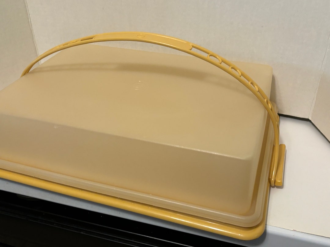 Vintage 3 Piece Rectangle Cake Carrier Keeper With Handle - Etsy