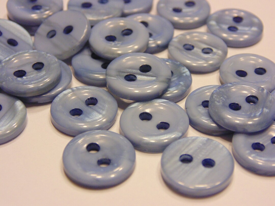 10 Vintage Small Sky Blue Buttons , 12 Mm (48) - Etsy