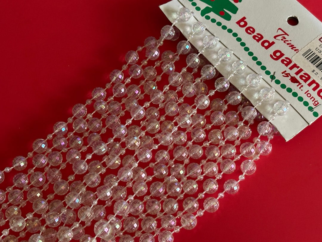 15 Feet Iridescent Bead Garland (A4) - Etsy