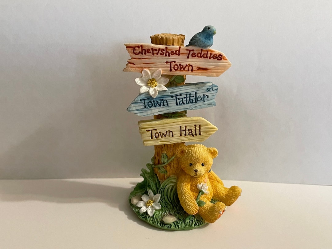 Cherished Teddies, Town Signs, No Box - Etsy