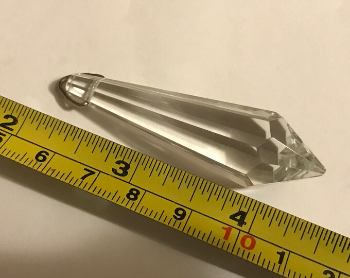 Vintage Crystal Glass Prism 2 1/4 Inch Long (HR700) - Etsy
