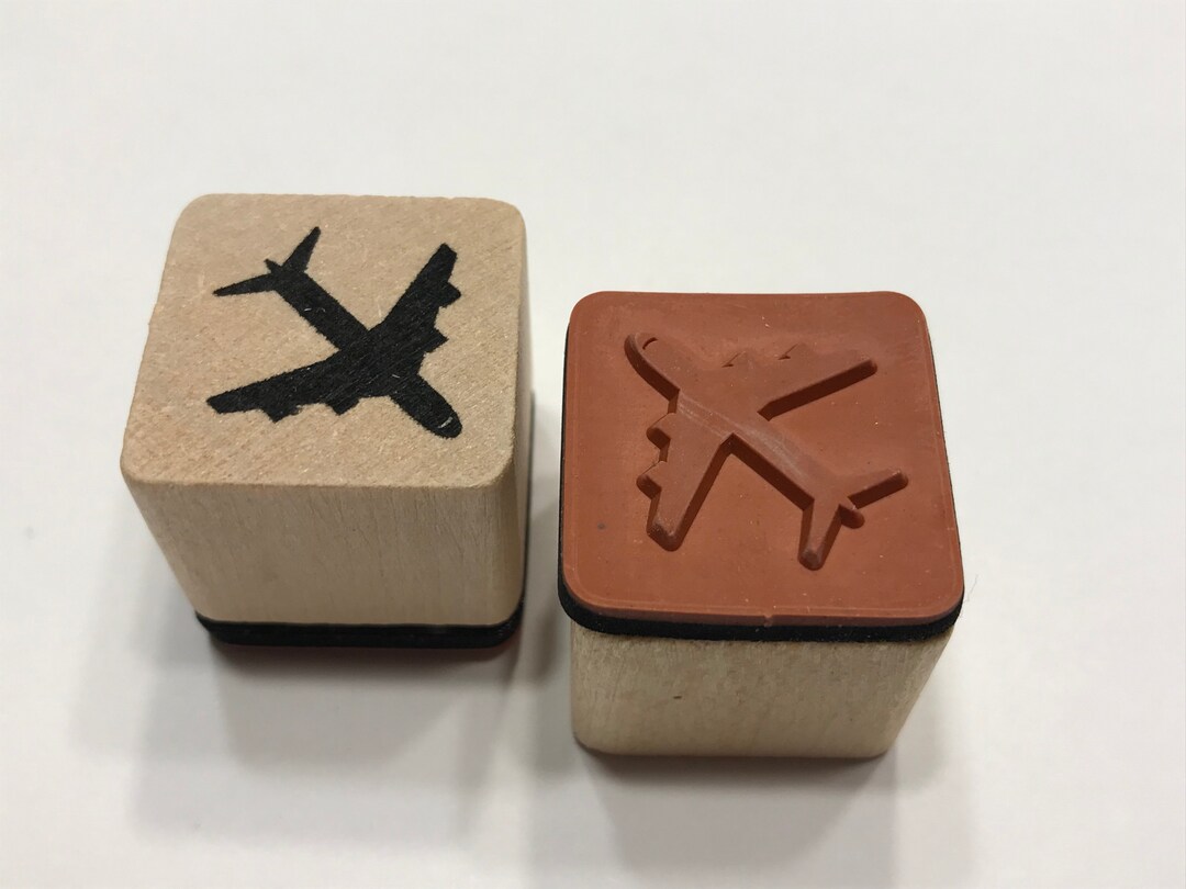 Small Air Plane Rubber Stamp, 20 Mm BB4/5 - Etsy