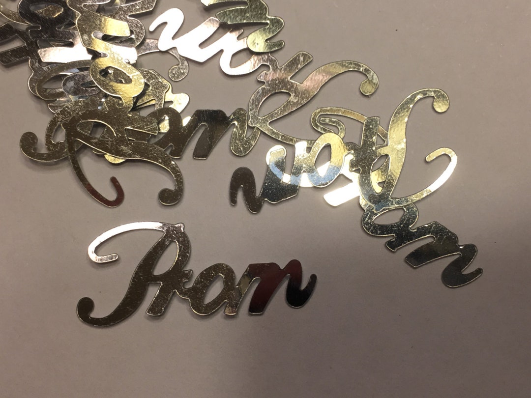 12 Large Silver Prom Confetti / Sequins 28 Mm 33 - Etsy