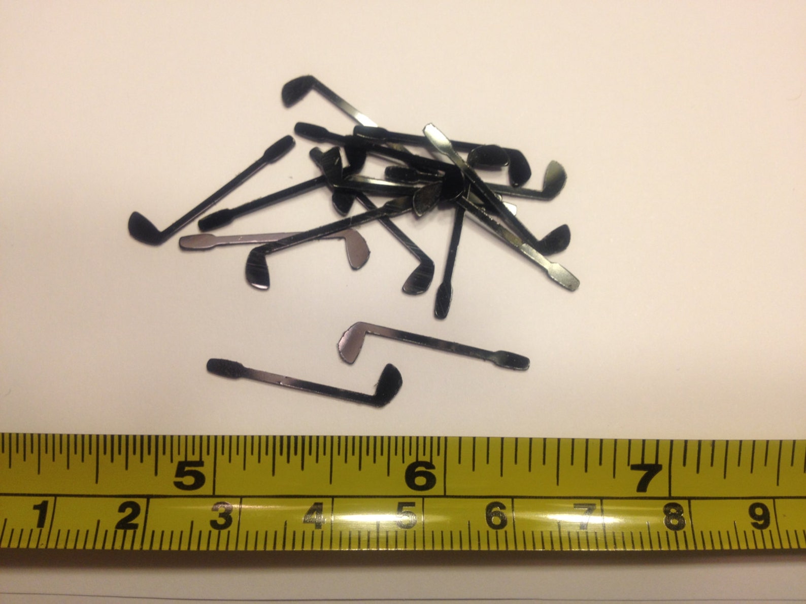 Small Black Golf Clubs Confetti / Sequins, 22 Mm (19)C - Etsy