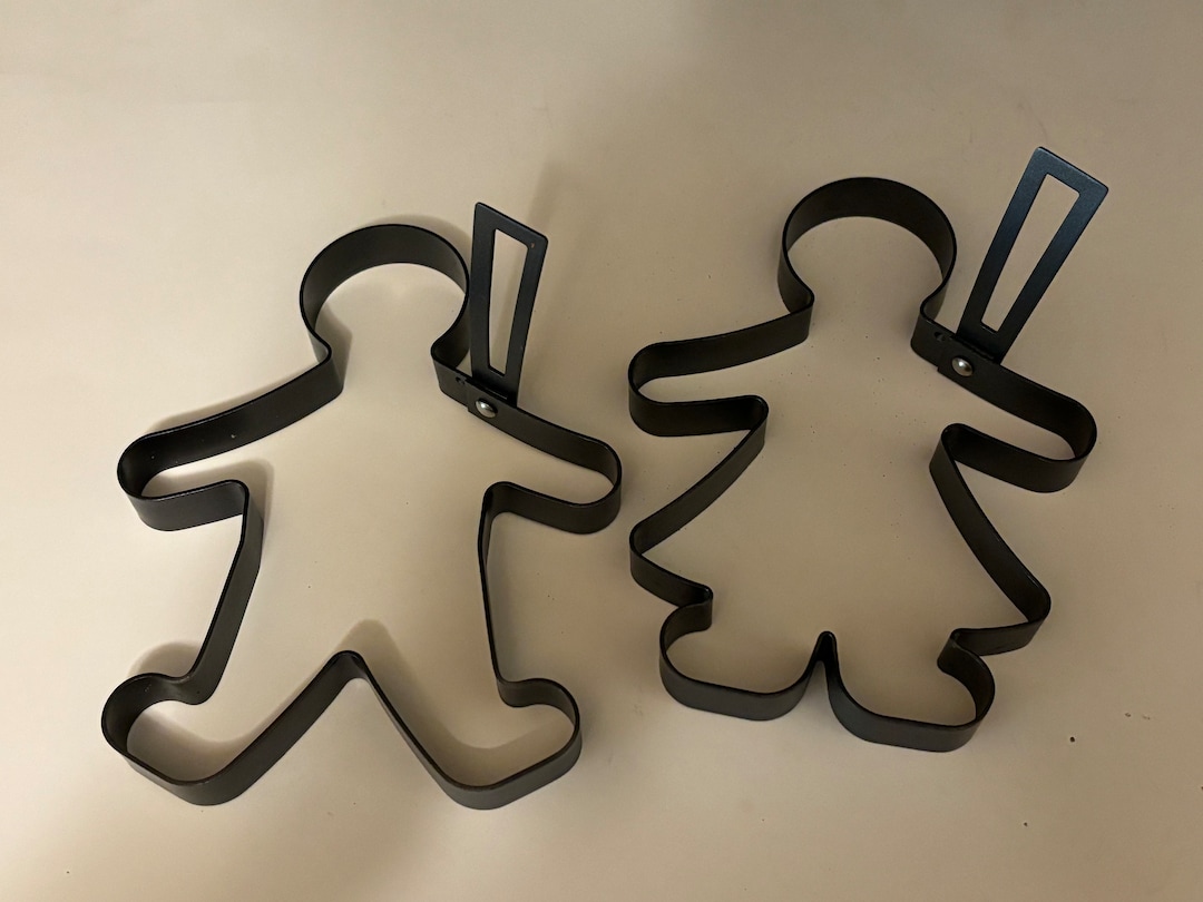 Metal Gingerbread Couple Pancake Cookie Cutters, 6.5 Inches Tall A5 - Etsy