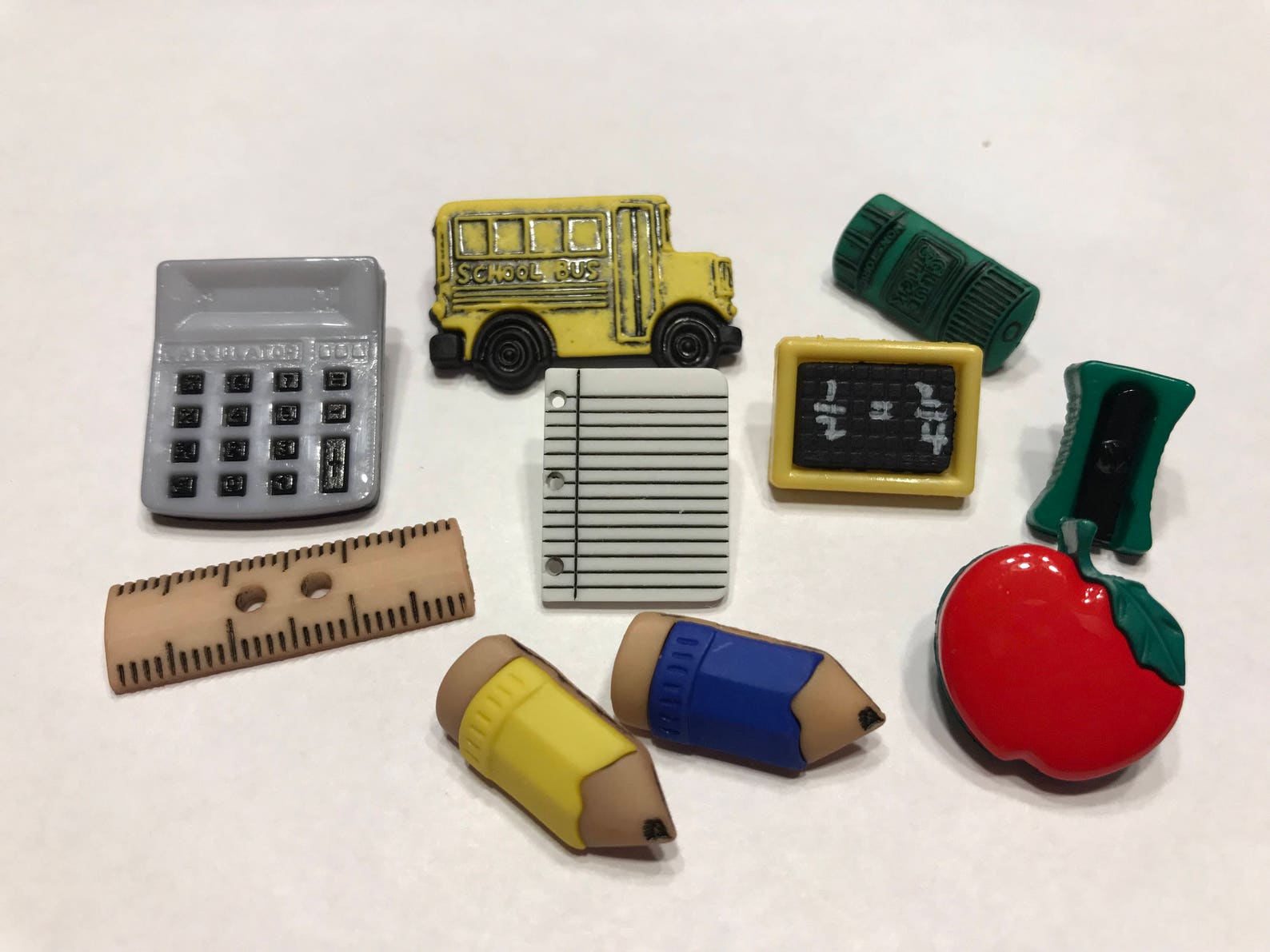 10 Piece School Button Set 16 27 Mm B6 - Etsy