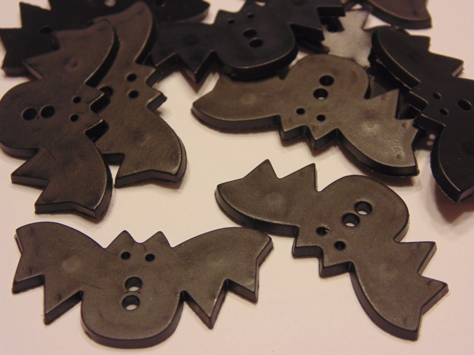 5 Large Flat Bat Buttons, 38 X 18 Mm (5) - Etsy