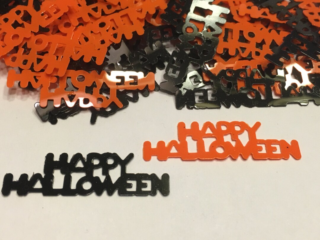 15 Happy Halloween Confetti , 13 X 35 Mm (26) - Etsy