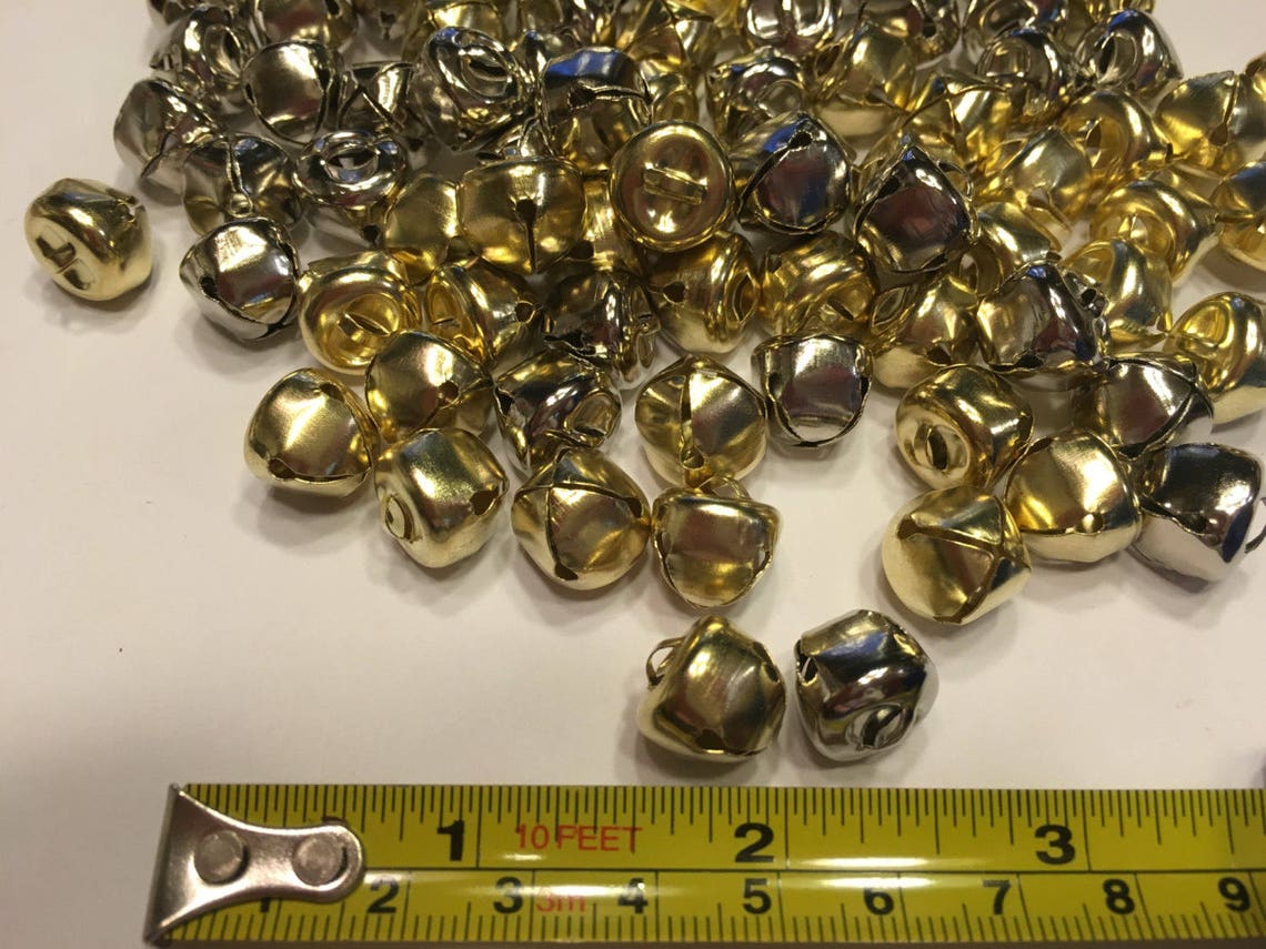 15 Piece Assorted Silver and Gold Jingle Bell Mix 13 Mm - Etsy