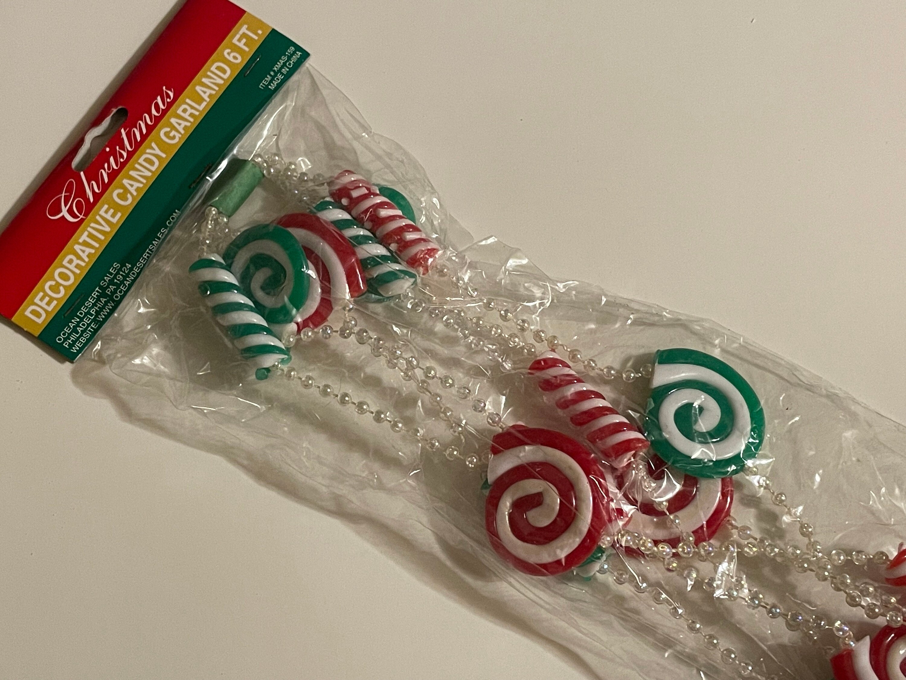 6 Feet Plastic Colorful Candy Garland Christmas Decor (BB1/12) - Etsy