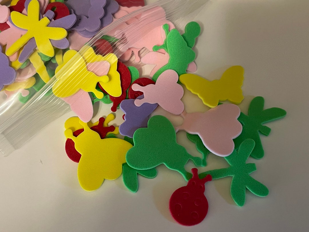 About 80-100 Bug Foam Shapes Kids Crafts Embellishment, 1 1/4 - 1 3/4 ...