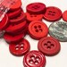 50 Piece Red Tone Acrylic Button Mix, 12-15 (B6) - Etsy