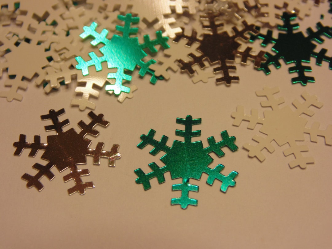 30 Piece Snowflake Confetti /sequins Mix , 19 Mm (9) - Etsy