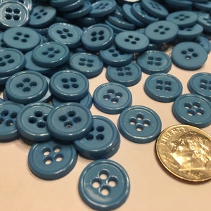 20 Dark Sky Blue Acrylic Buttons, 13 Mm (44) - Etsy