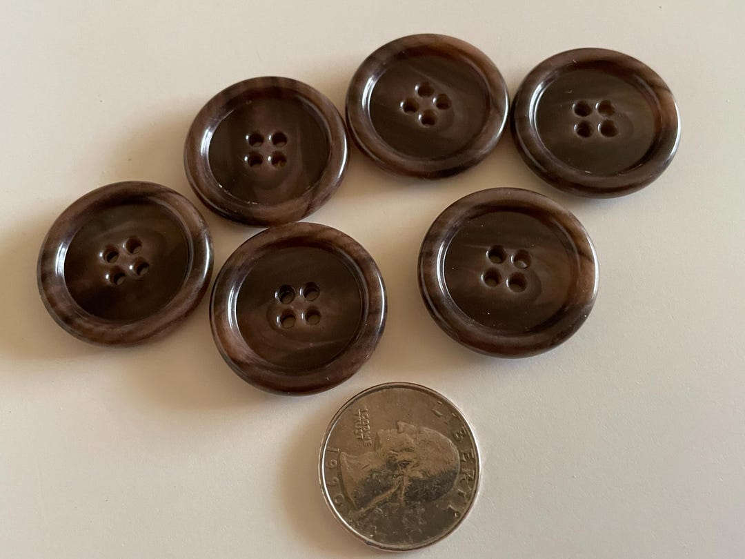 6 Count Large Vintage Buttons, 28 Mm (42) - Etsy