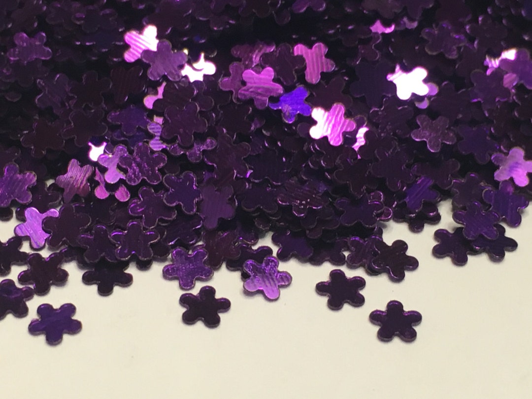 Tiny Purple Shiny Flower Confetti , 3 Mm (23) - Etsy