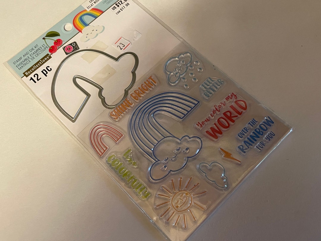 Shine Bright Rainbow Sun and More Clear Stamp Set, 20 - 60 Mm (CL8) - Etsy