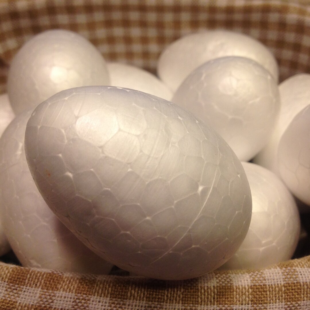 6 Styrofoam Eggs, 35 X 60 Mm (RR) - Etsy