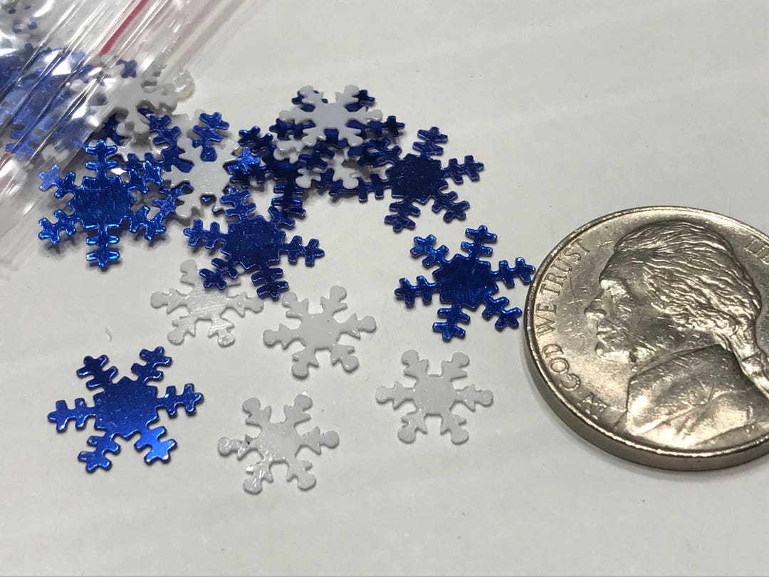 Small Tiny Assorted Snowflake Confetti Mix, 9 and 13 Mm (6) - Etsy