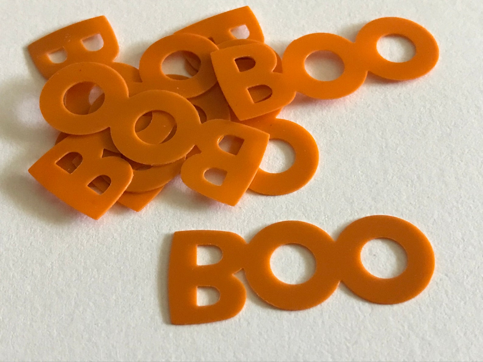 20 Large Orange BOO Confetti, 13 X 30 Mm (17) - Etsy