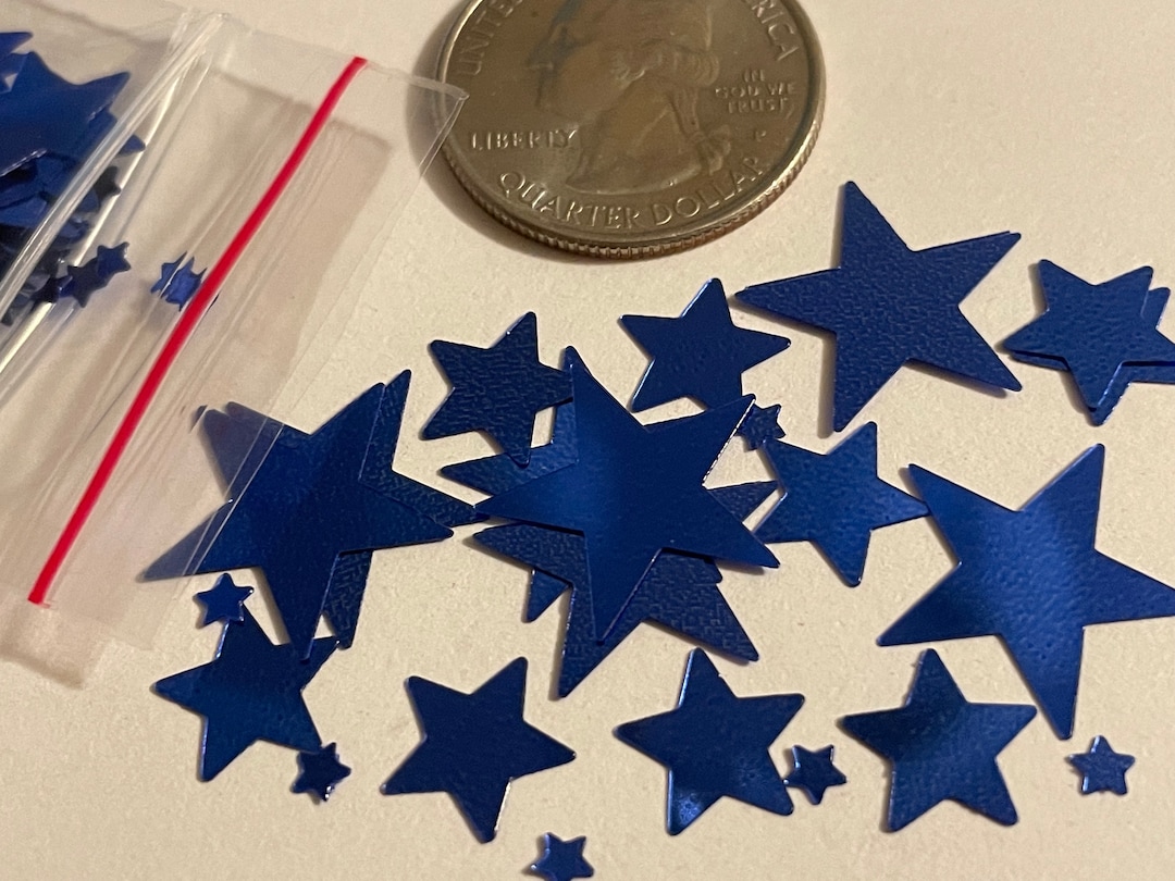 Royal Blue Star Confetti Mix, 4-17 Mm (37)P - Etsy