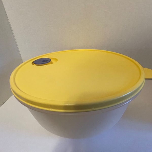 Tupperware Large Yellow Bowl - Etsy
