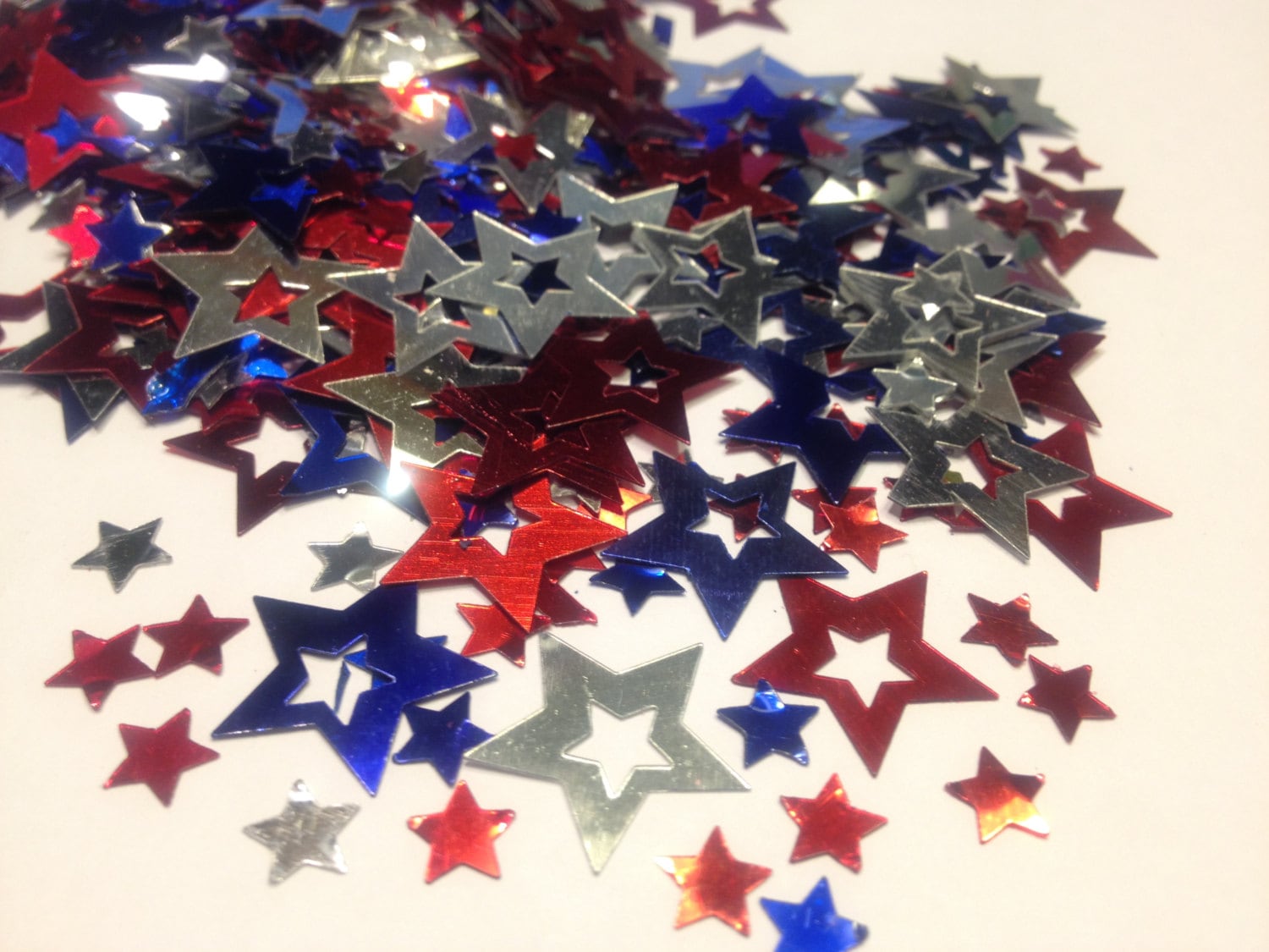 Mix of Red, Silver and Blue Sequins / Confetti, 7-18 Mm (12) - Etsy