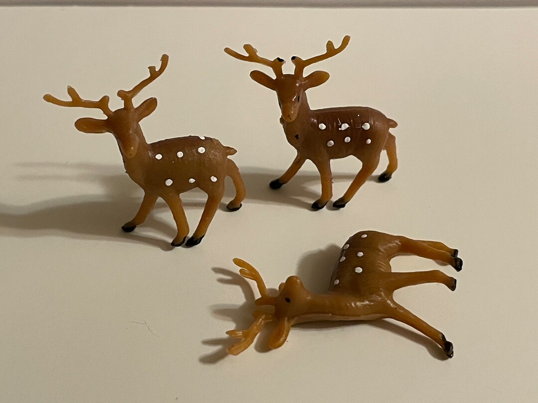 3 Mini-reindeer, Ornament Decor Embellishment (RR40) - Etsy