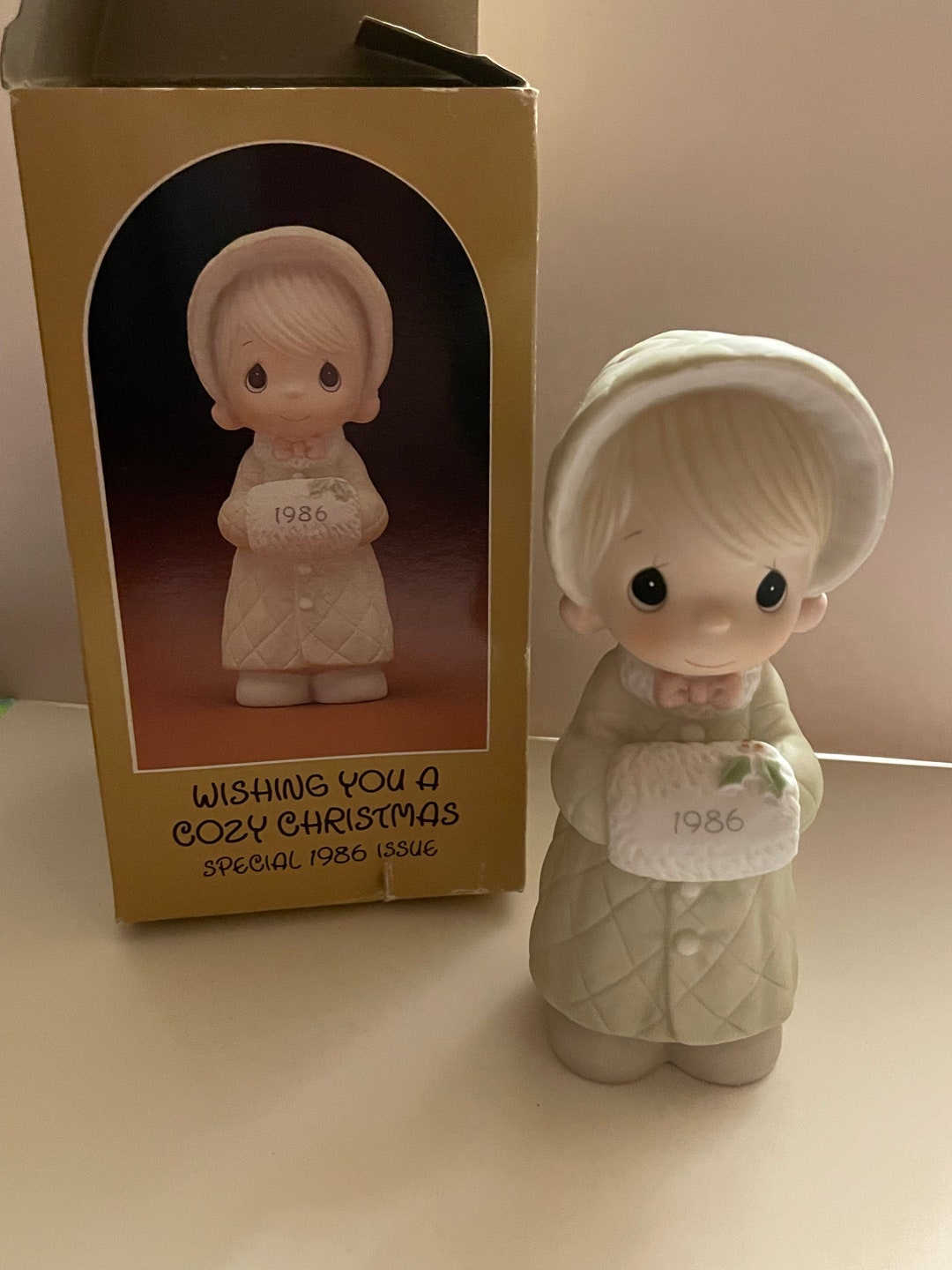 1986 Precious Moments, Wishing You a Cozy Christmas, Original Box - Etsy