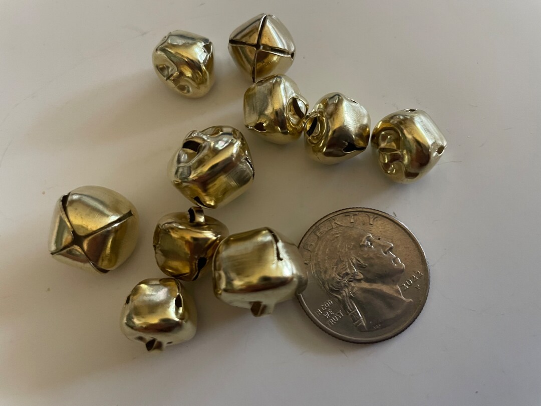 10 Count Assorted Jingle Bells, Gold Color, 13 and 16 Mm (F5) - Etsy