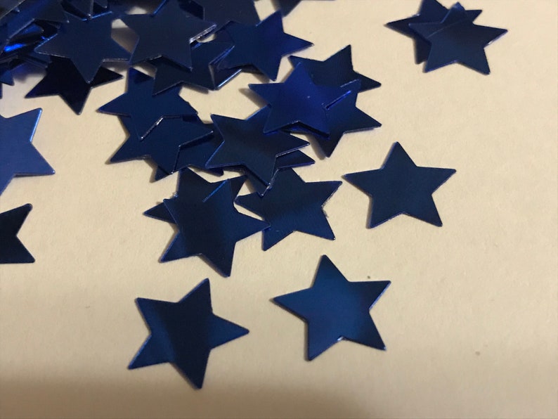 Bag of Large Blue Star Confetti, 12 Mm (24) - Etsy