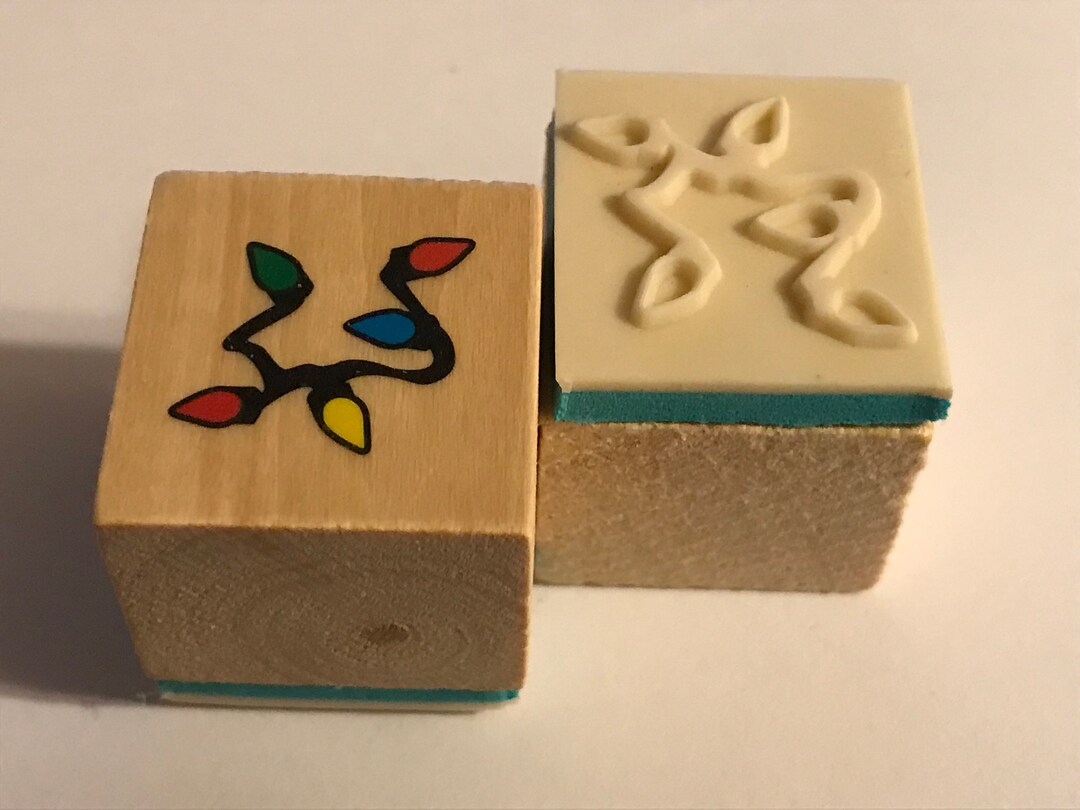 Small String of Lights Rubber Stamp, 20 Mm (BB4/12) - Etsy